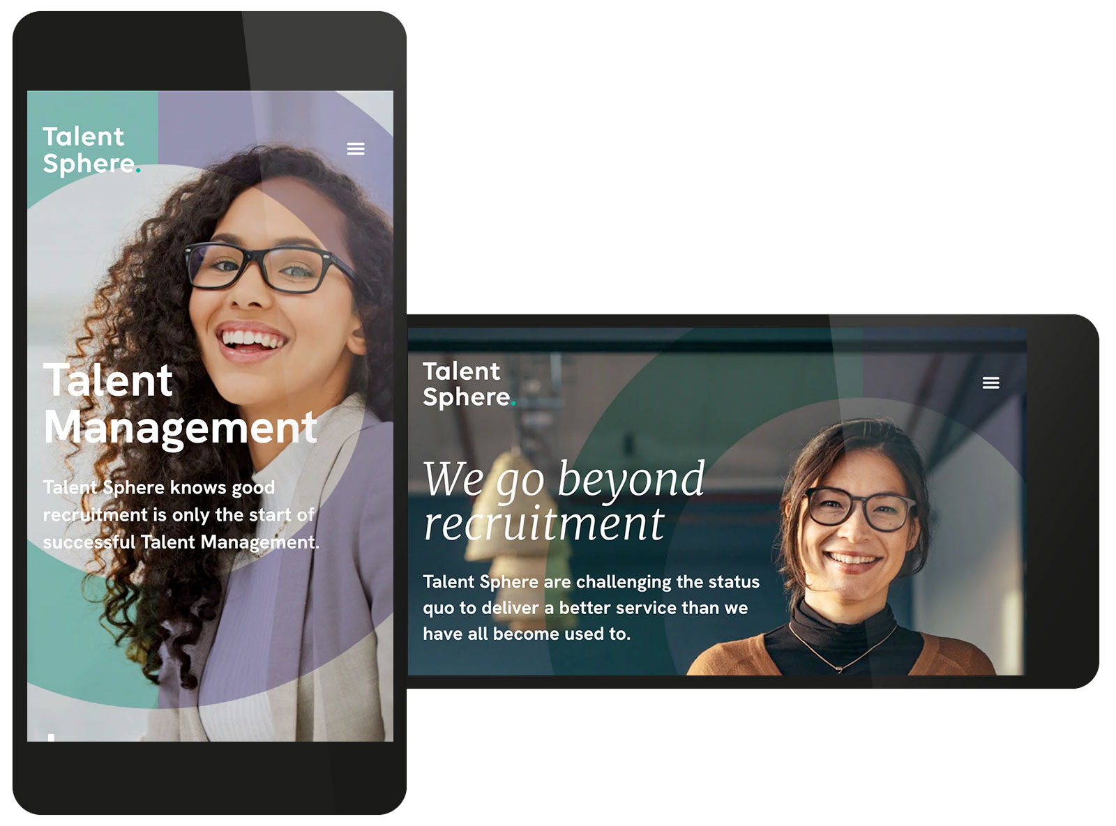 Talent Sphere recruitment website | Caroline Elisa Haggerty